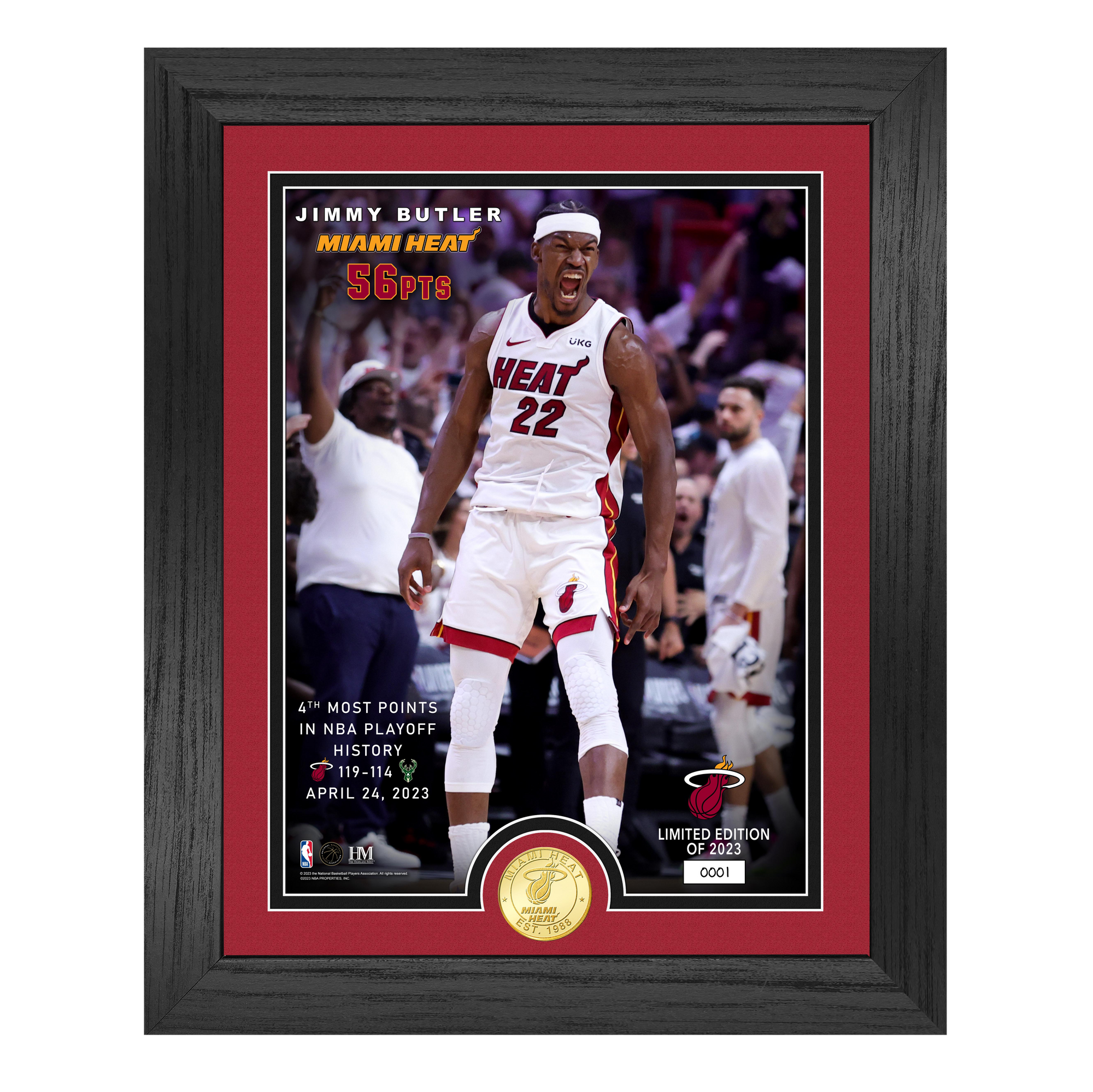 Jimmy Butler 56 Point Game Bronze Coin Photo Mint