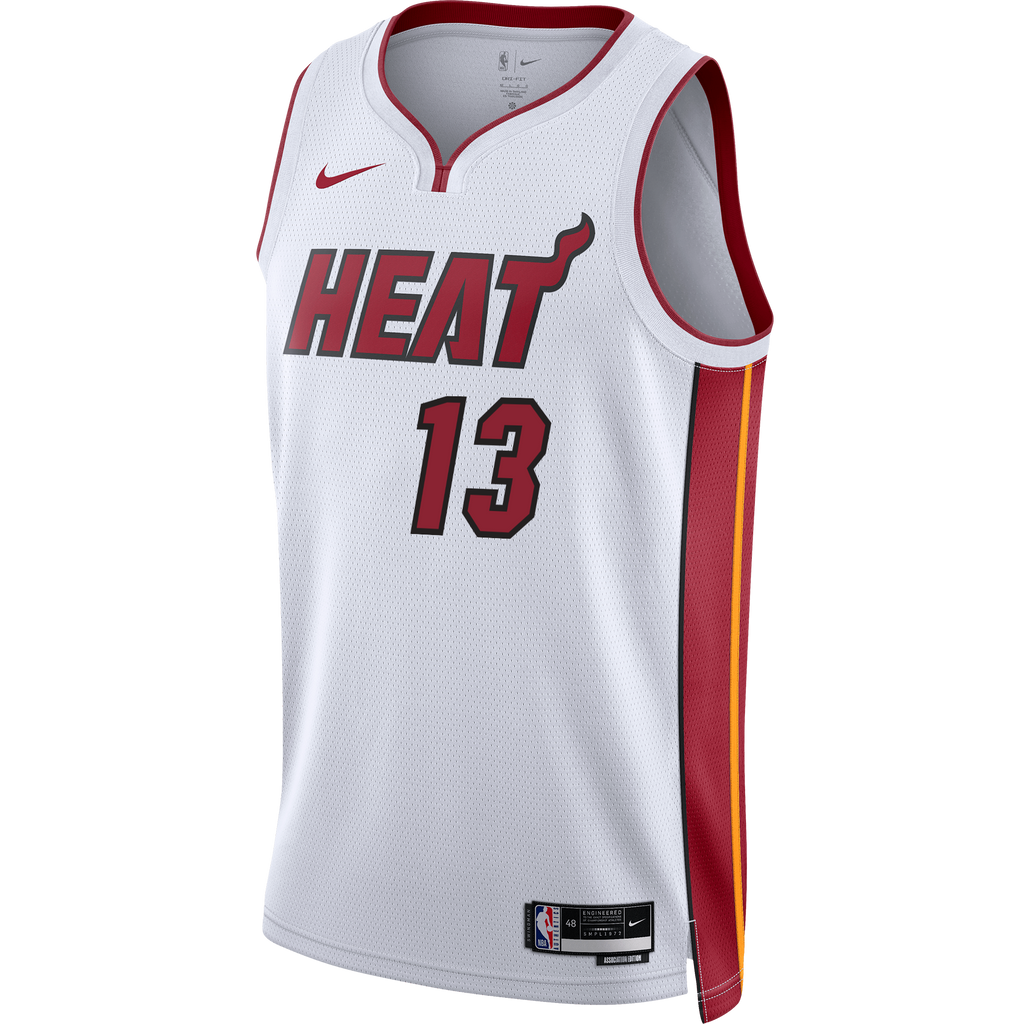 Bam Adebayo Nike Miami HEAT Association White Swingman Jersey – Miami ...