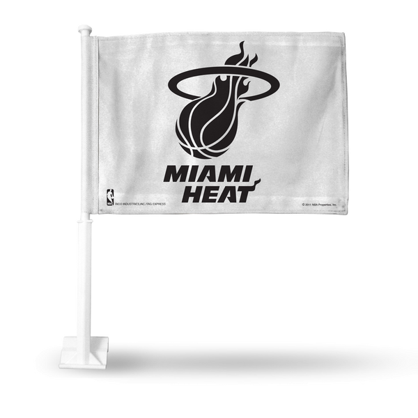 Miami HEAT White Hot Car Flag – Miami HEAT Store