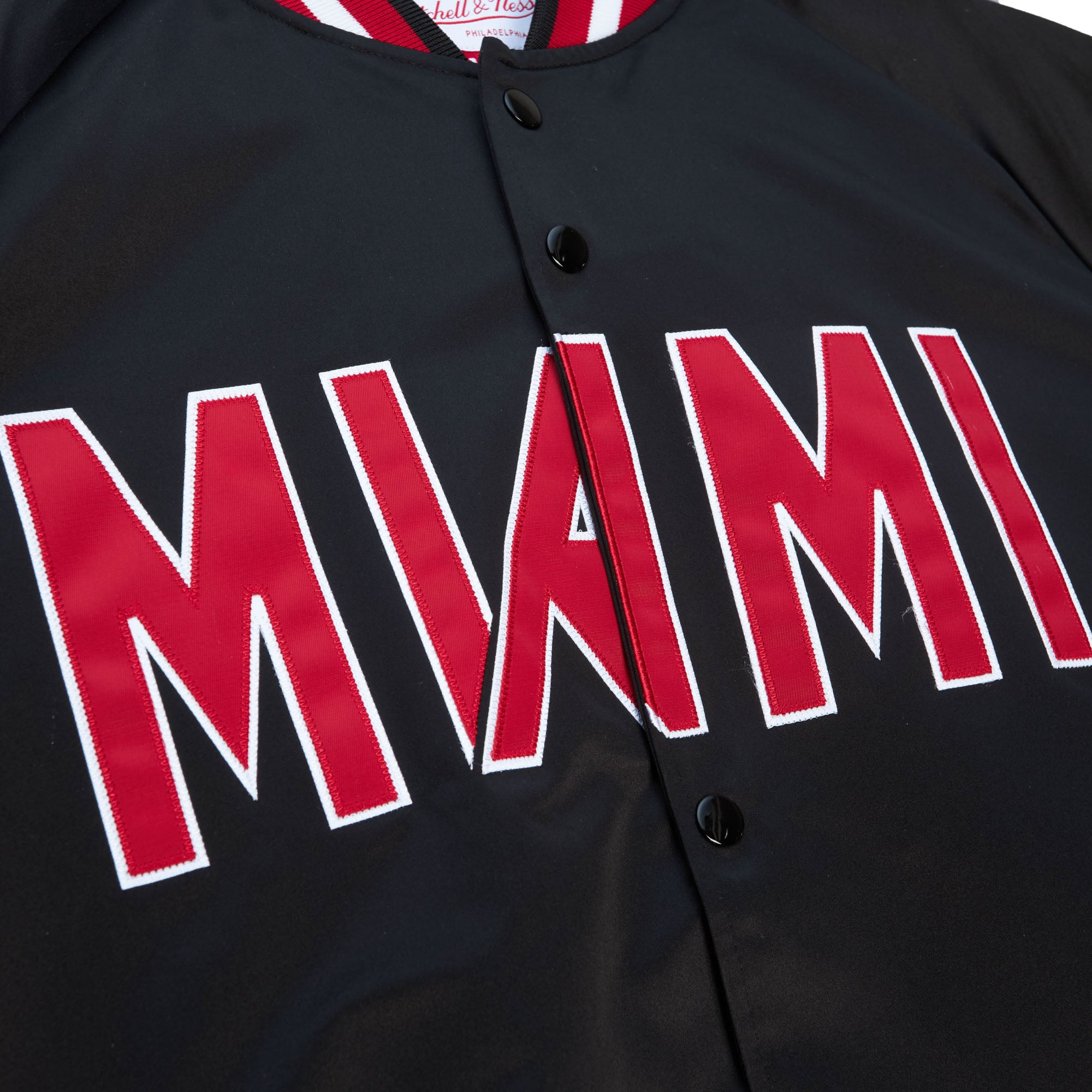 Court Culture x Mitchell and Ness Wade HOF Satin Jacket – Miami HEAT Store