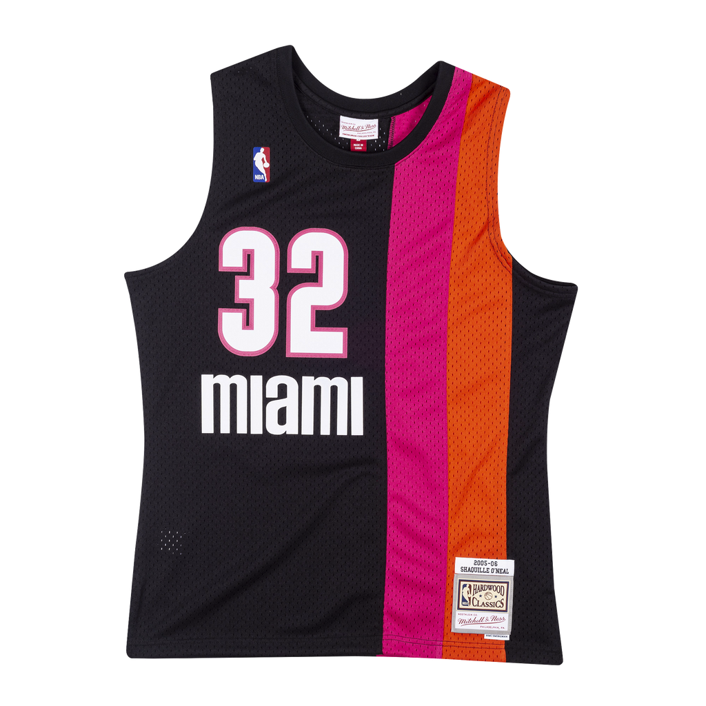 Shaquille O'Neal Mitchell & Ness Miami HEAT 2005-06 White Swingman Jer ...