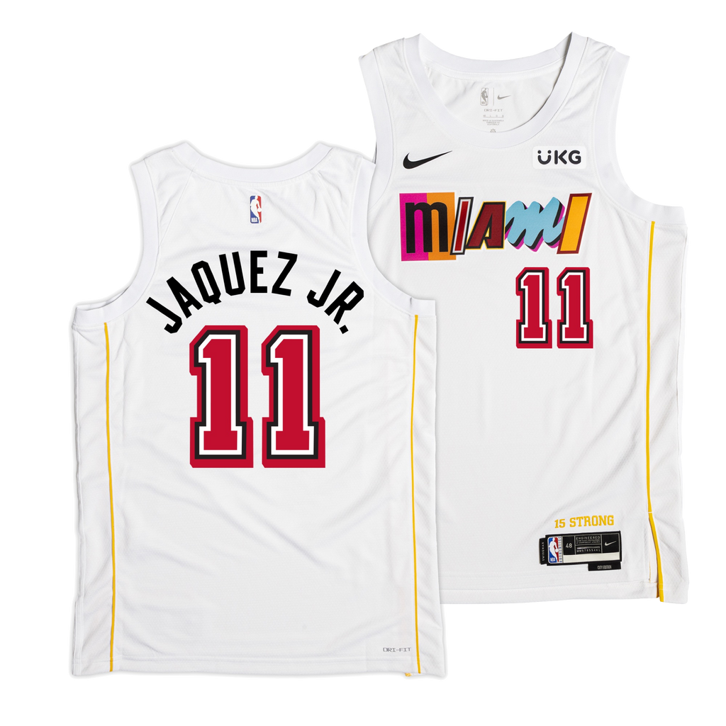 Jaime Jaquez Jr. Nike Miami HEAT Association White Swingman Youth Jers – Miami HEAT Store