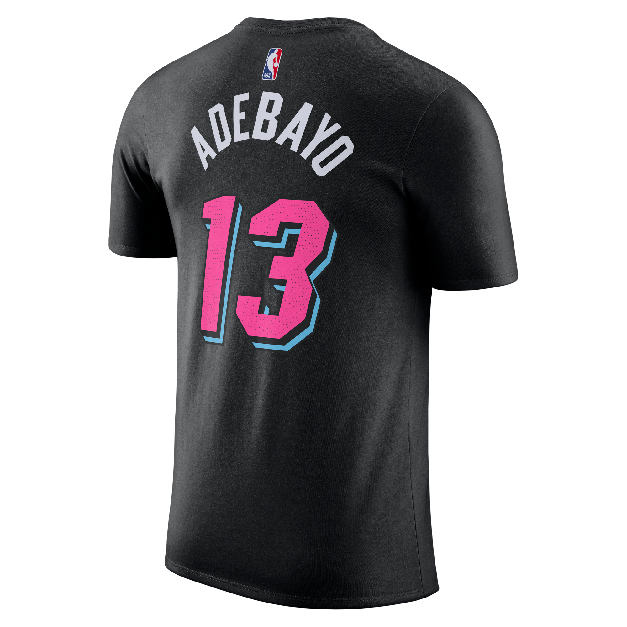 Bam Adebayo Nike Original Vice Nights Name & Number Tee |Miami HEAT| Tee