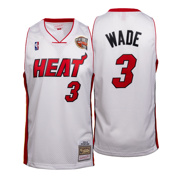 Dwyane Wade Mitchell & Ness Miami HEAT 2005-06 White Swingman Jersey - – Miami HEAT Store