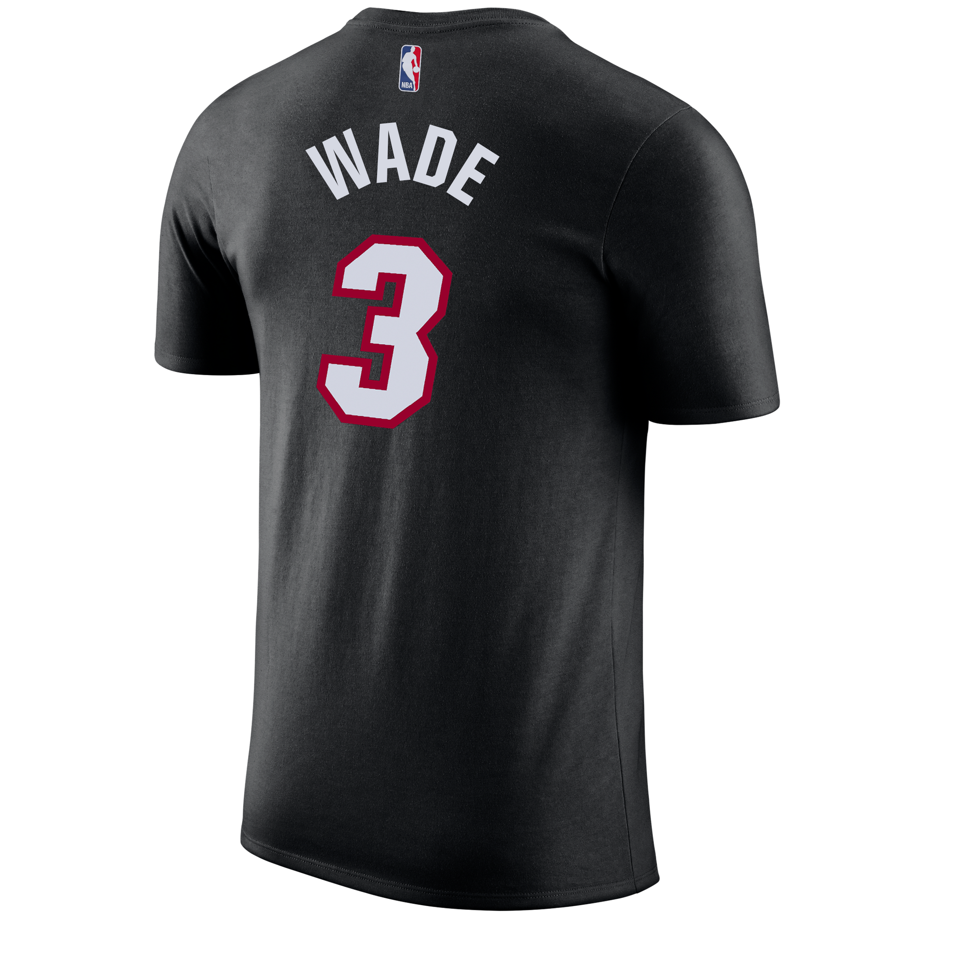 Dwyane Wade Nike Miami HEAT Youth Black Name & Number Tee